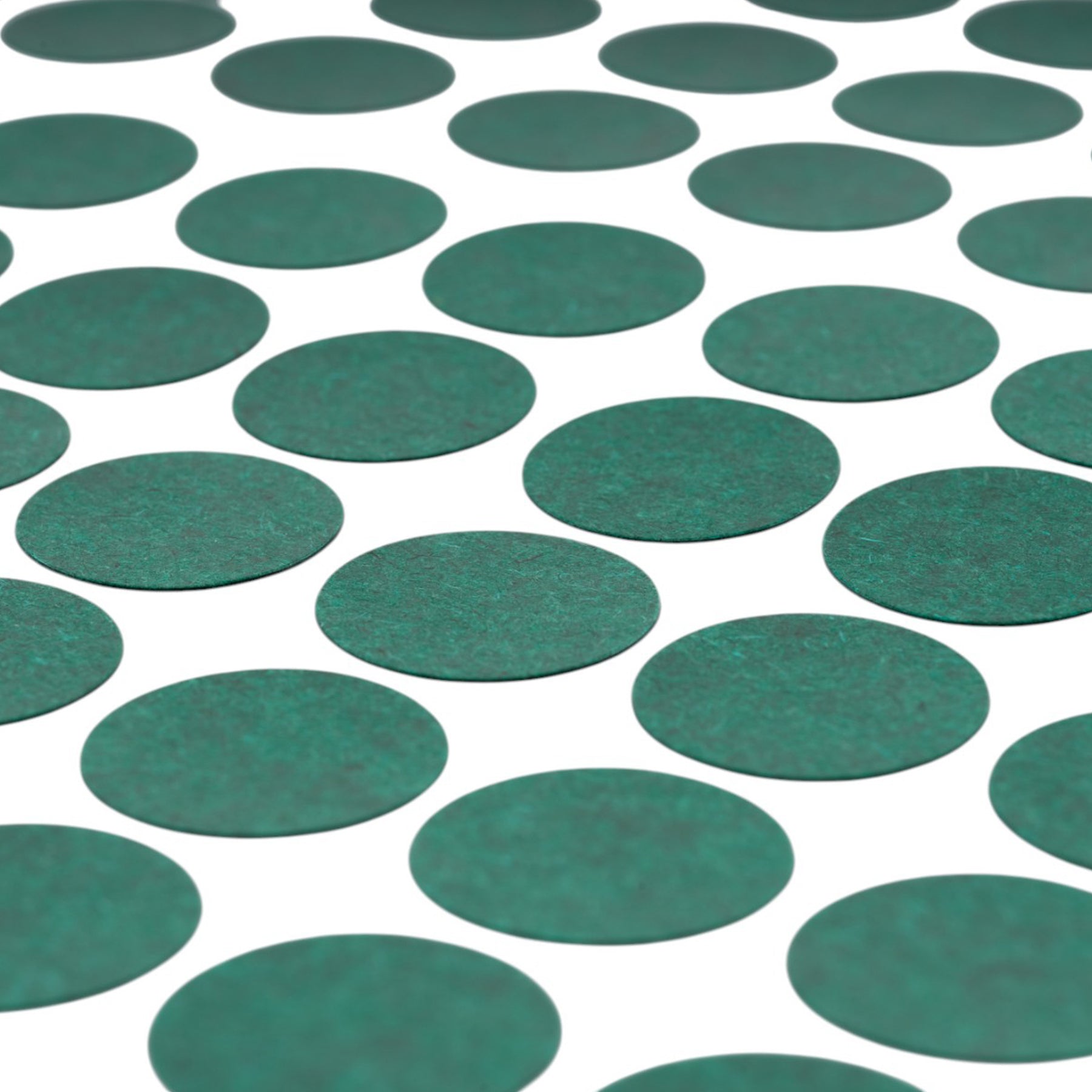 18650 Positive Terminal Fish Paper Rings – Solid Green